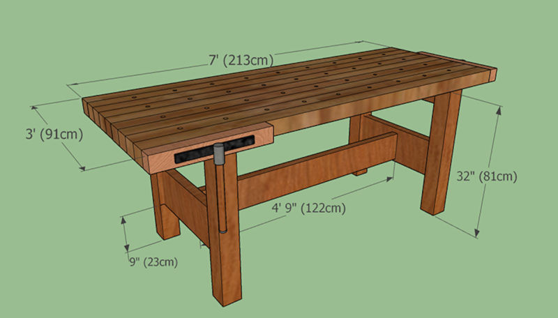 What is the best size for a garage workbench? - Garage Sanctum